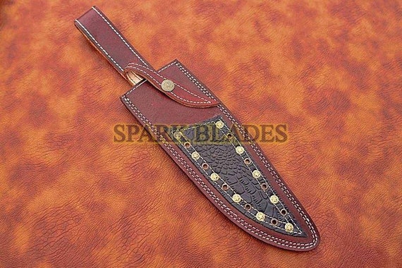 15 Long Custom Handmade Leather Sheath Fits up to - Etsy