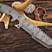 12" Long Custom Hand Made Damascus Steel Blank Tracker Blade Tracker ...