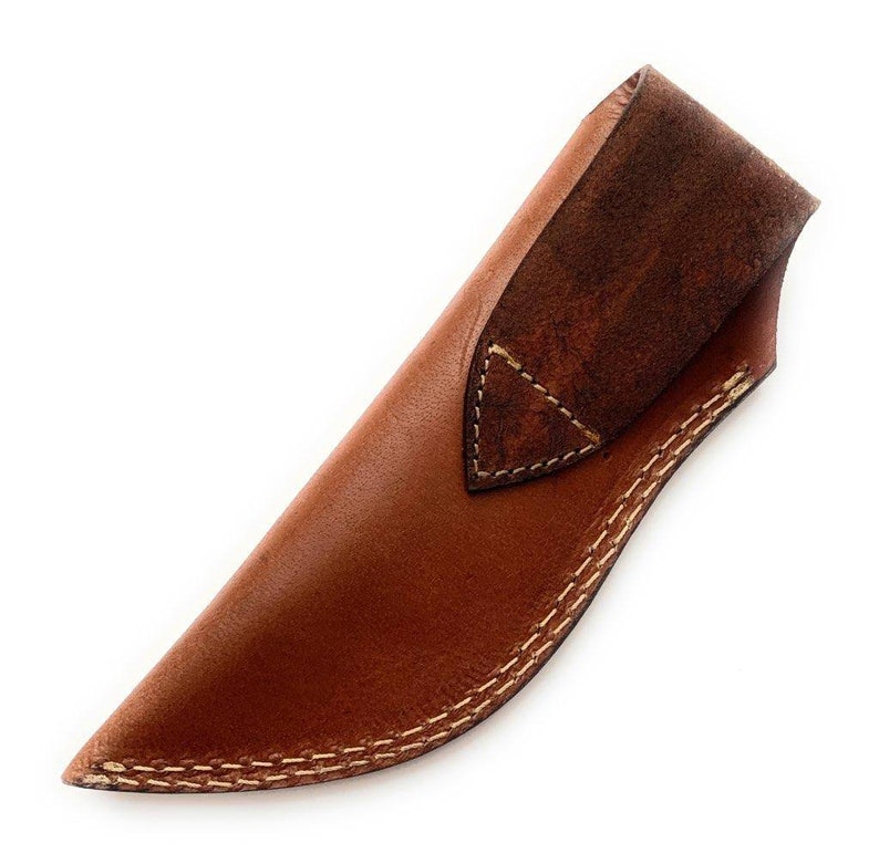 8" Long Custom Handmade Leather Sheath for Fixed Blade Knife. 2" Wide ...