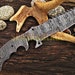 12" Long Custom Hand Made Damascus Steel Blank Tracker Blade Tracker ...