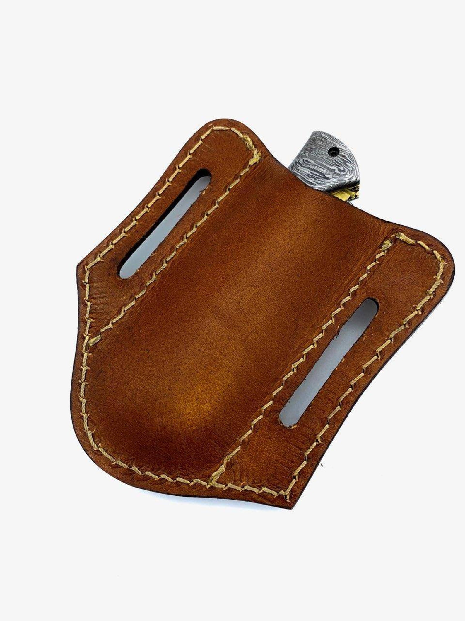 5 Long Custom Handmade Leather Sheath for Folding Knife - Etsy