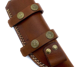 9 Long Custom Handmade Leather Sheath Fits up to | Etsy