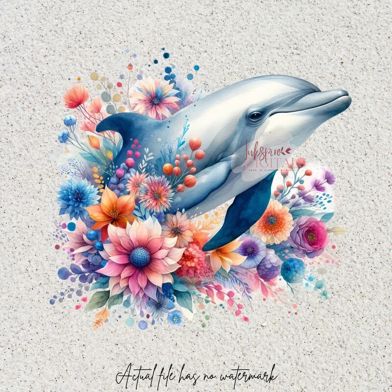 Dolphin Clipart - Etsy