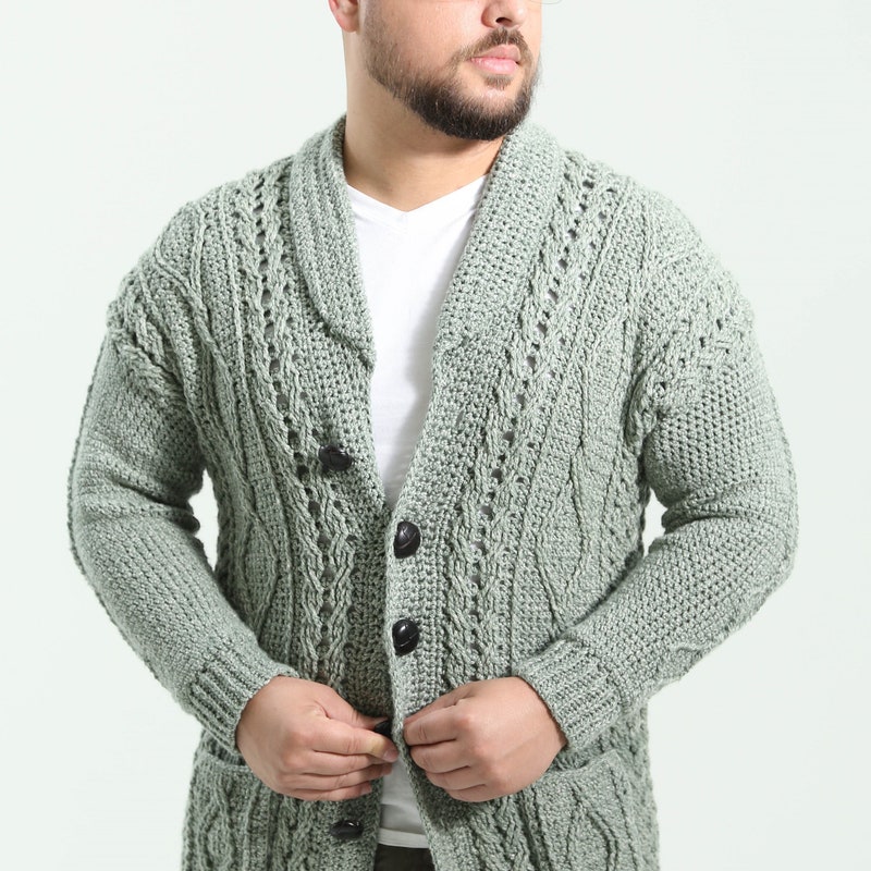 Mint Green Cable Sweater - Etsy UK