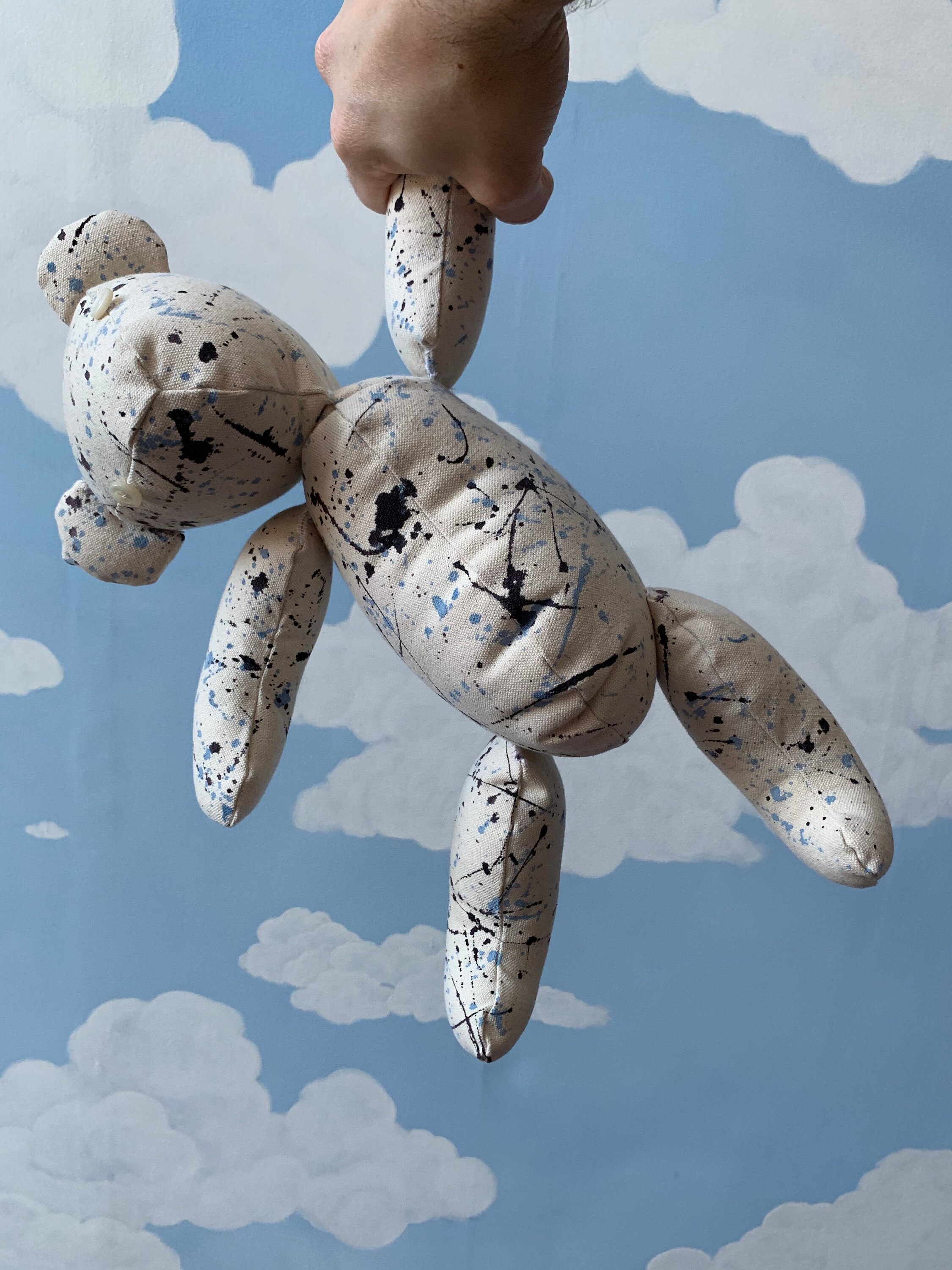 Paint Splatter Teddy Bear - Etsy