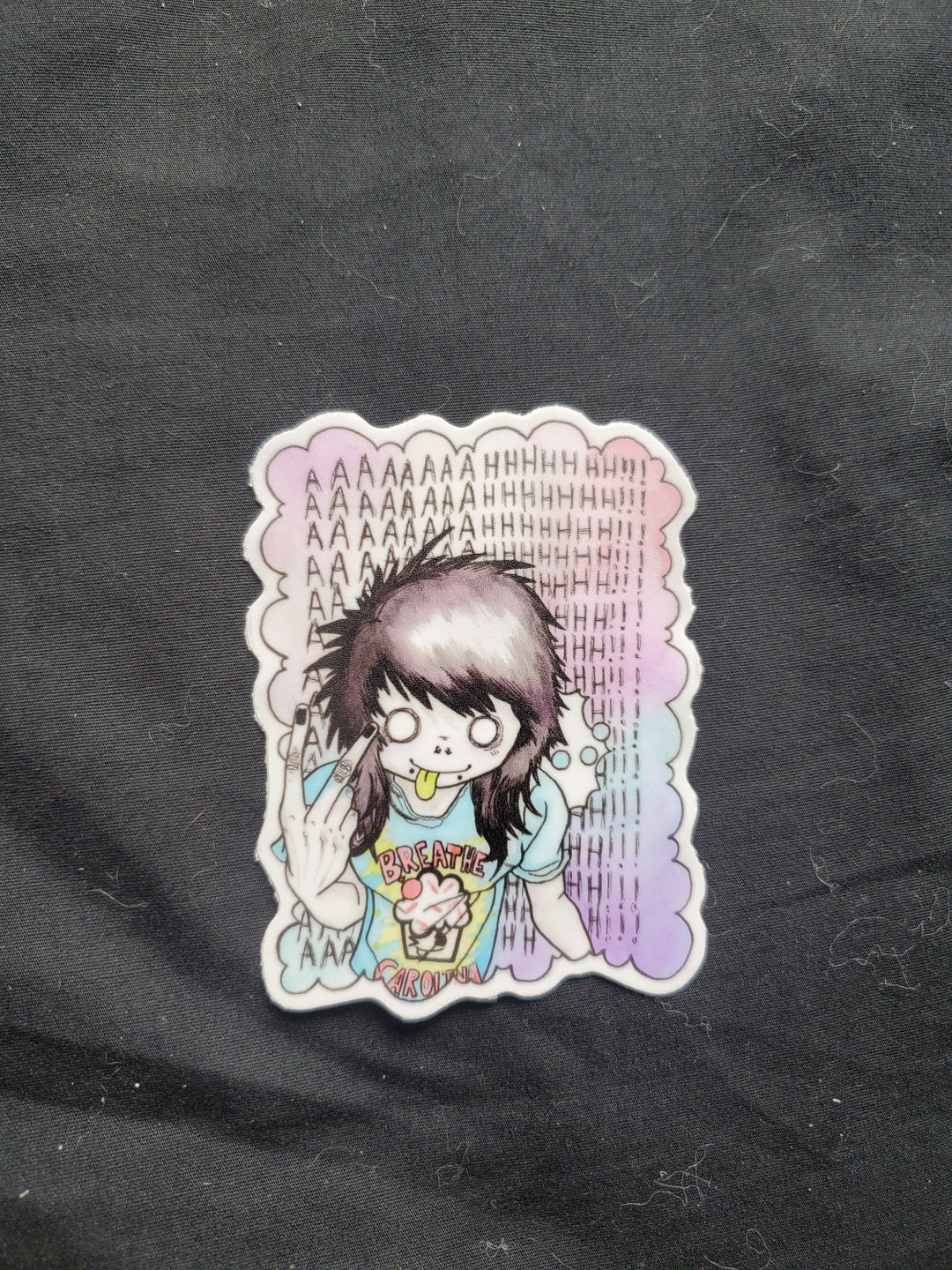 00s Emo Style AHHHHHHHHHH Sticker - Etsy