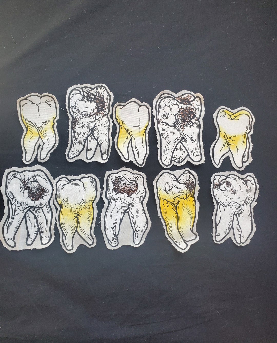 Handmade Teeth Patch - Etsy