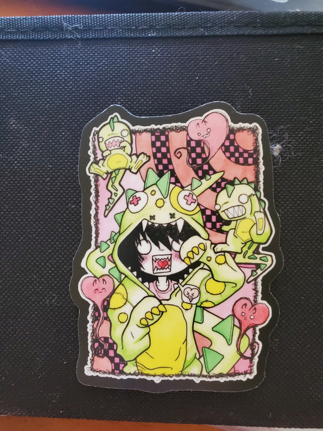 00s Emo Style Dino Dude Sticker - Etsy