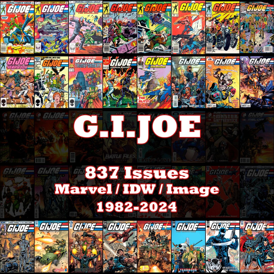 G.I.JOE Comics Bundle 837 Issues Instant Digital Download - Etsy