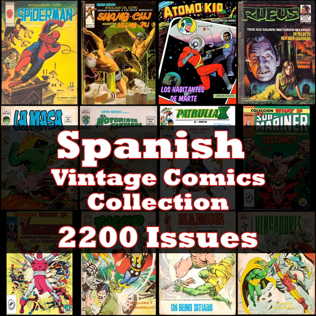 Spanish Vintage Comics Bundle 2200 Issues Instant Digital Download - Etsy
