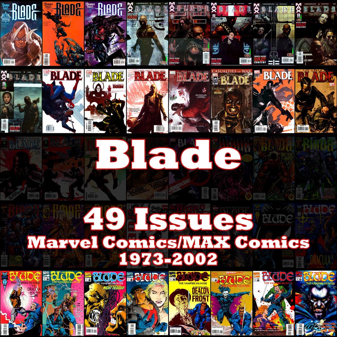 Blade Comics Bundle 49 Issues Instant Digital Download - Etsy