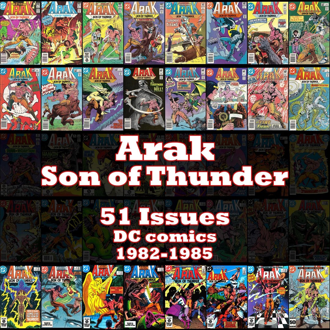 Arak, Son of Thunder Comics Bundle 51 Issues Instant Digital Download - Etsy