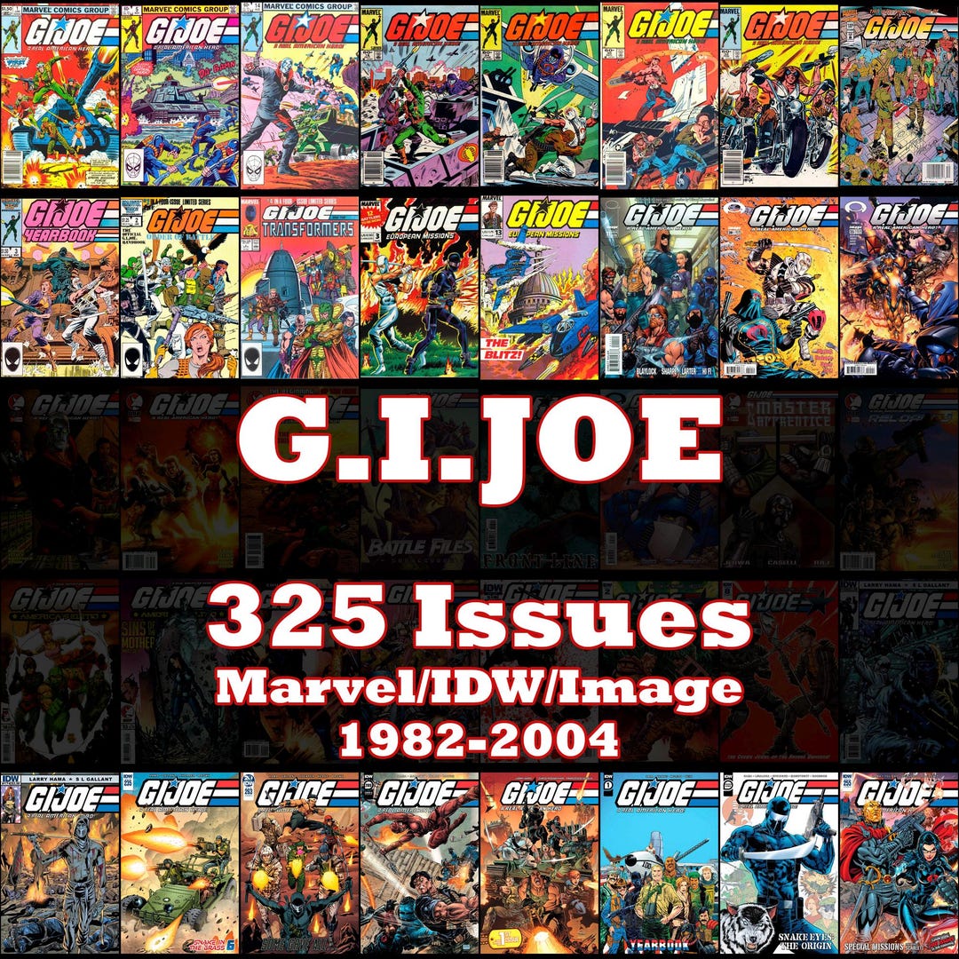G.I.JOE Comics Bundle 325 Issues Instant Digital Download - Etsy