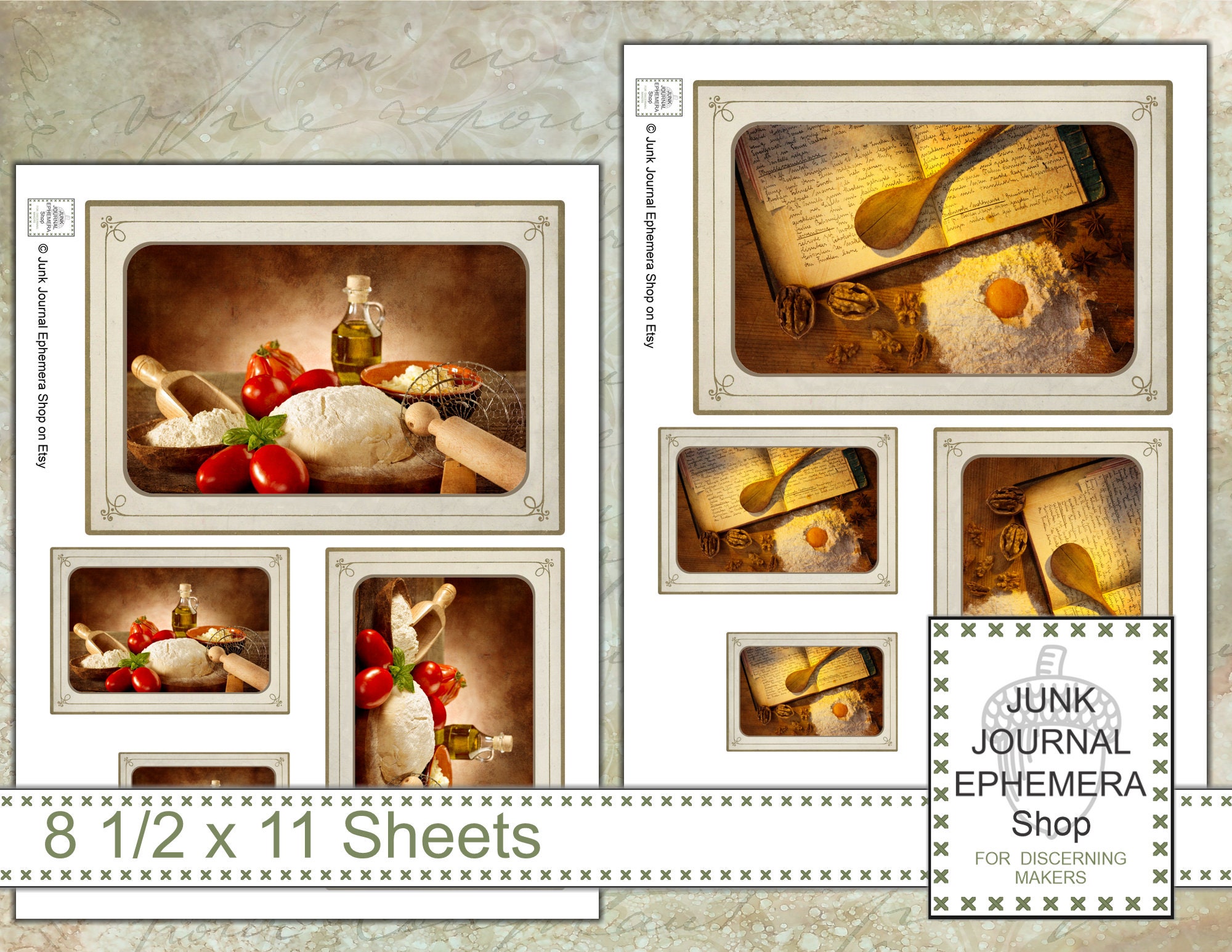 Baking Still Life Faded Photos Junk Journal Picture Ephemera - Etsy
