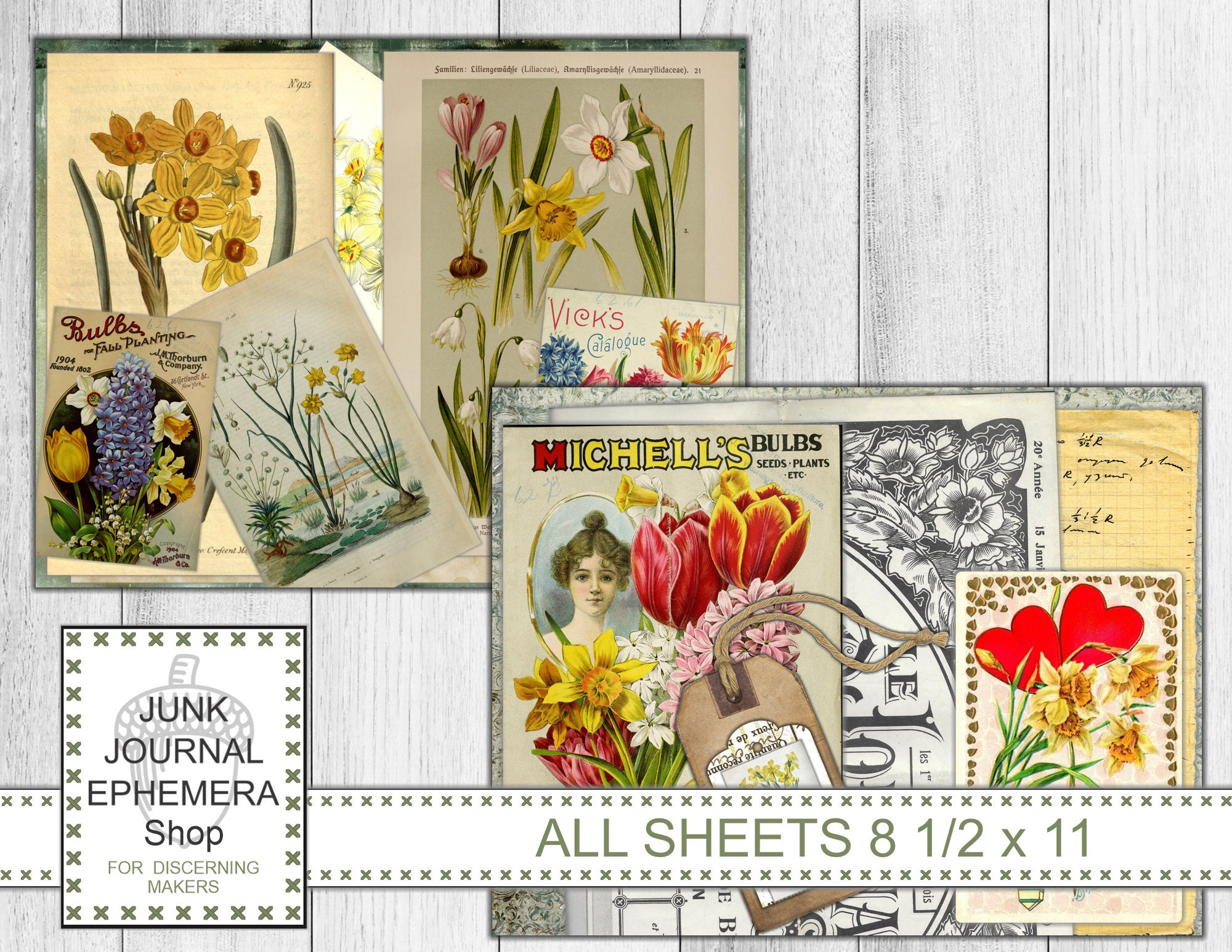 Daffodil Fairy Collage Pages, Daffodil, Shabby Yellow, Yellow Collage ...