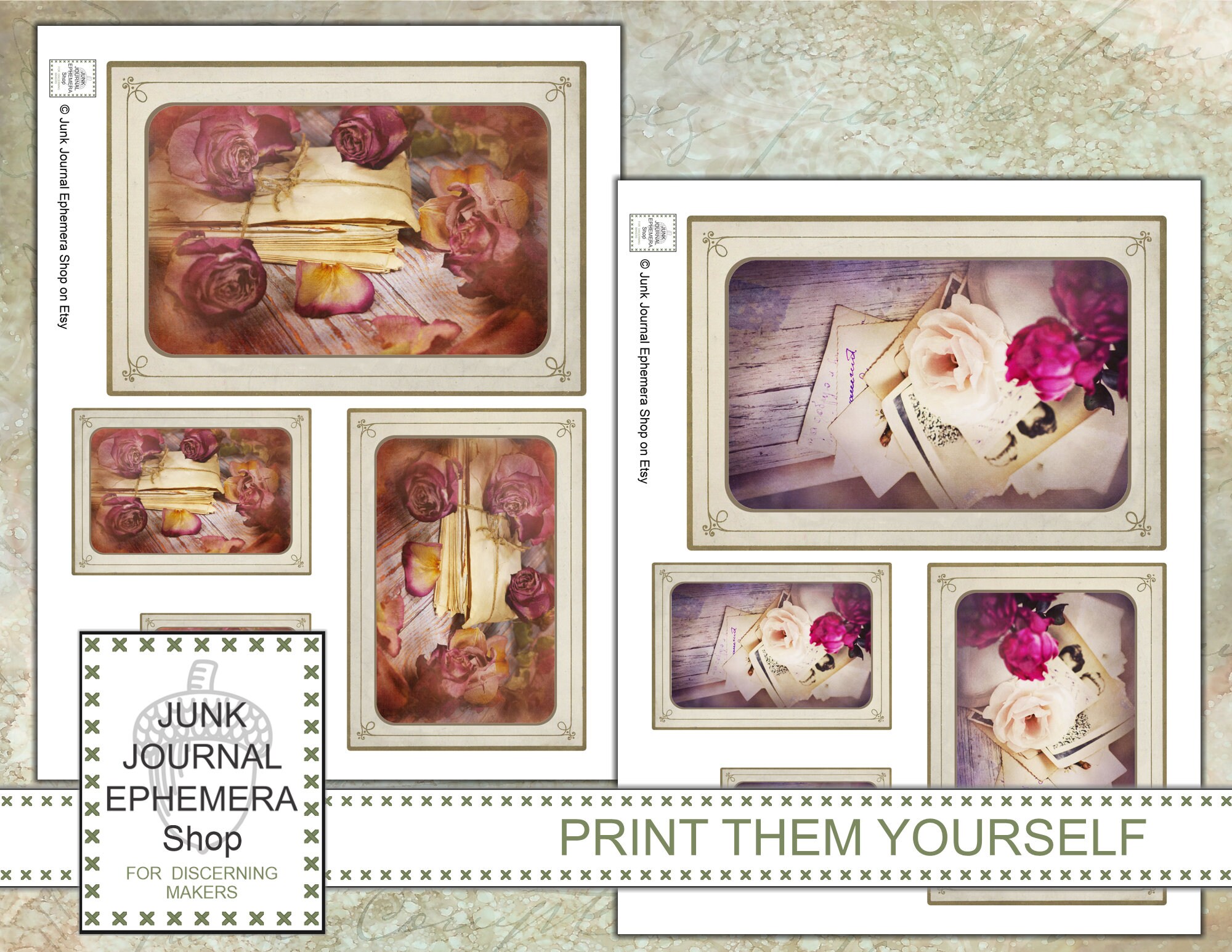 Vintage Still Life Faded Photos Junk Journal Picture Ephemera - Etsy