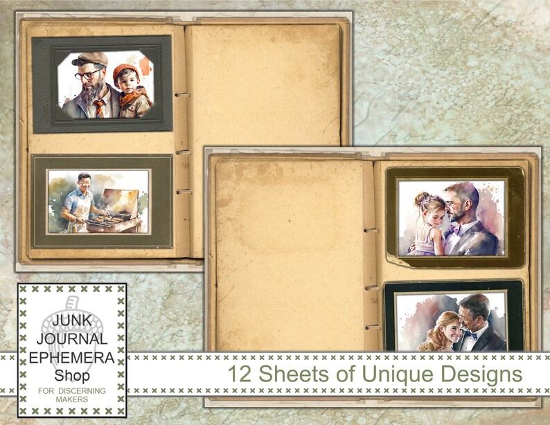 Loving Dad Junk Journal Kit, Father’s Day Gift - Etsy