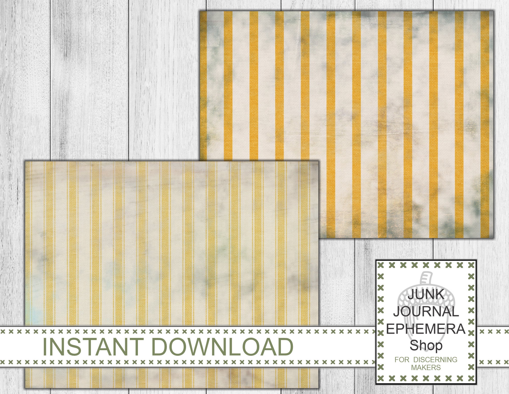 Mattress Ticking Printable Papers, Vintage Ephemera, Vintage Ticking ...