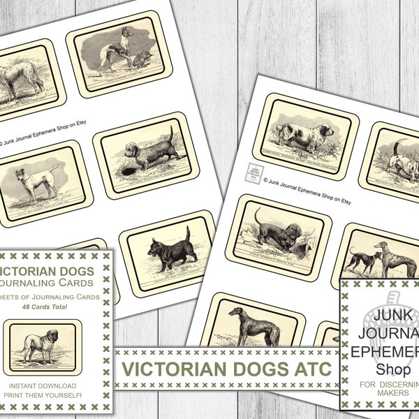Victorian Dogs - Etsy
