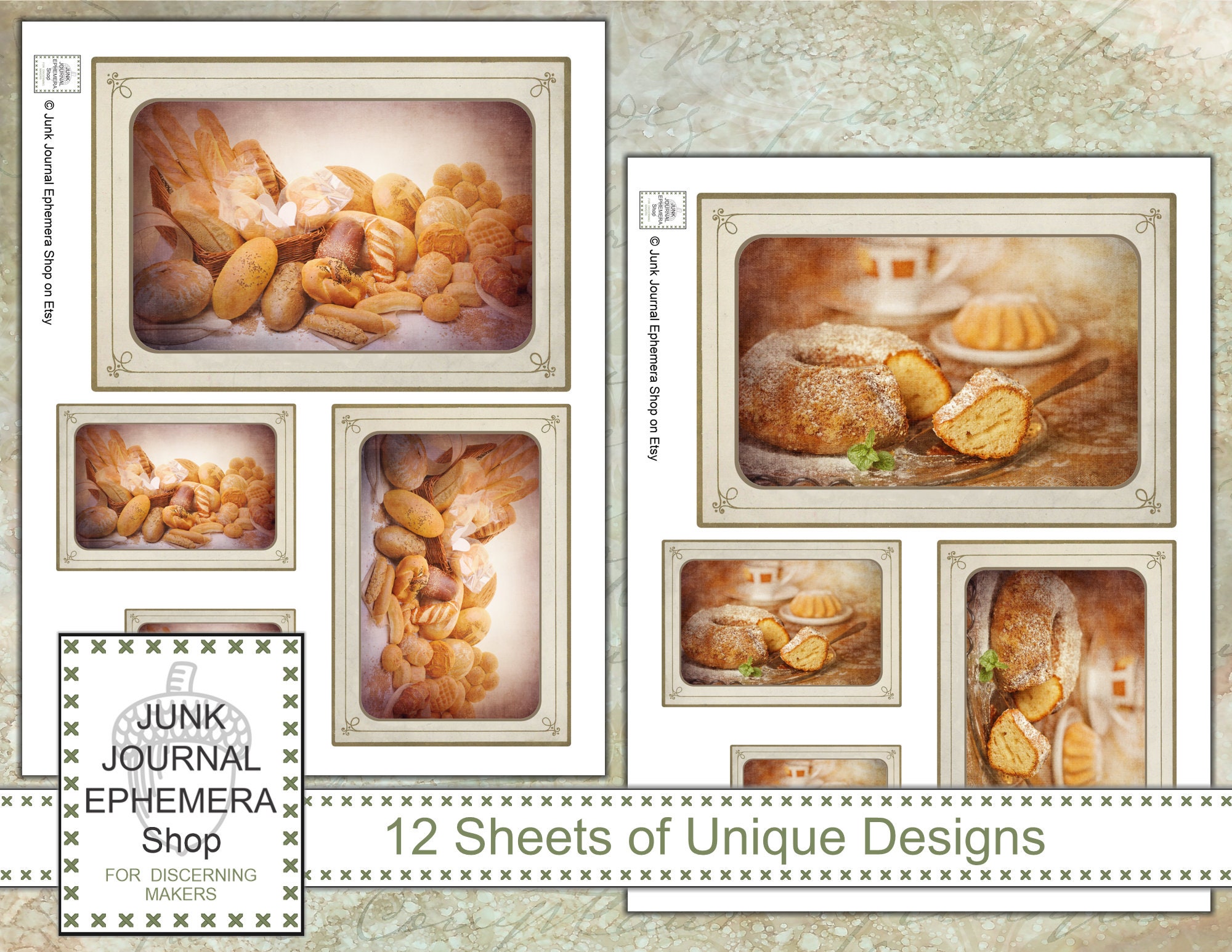 Baking Still Life Faded Photos Junk Journal Picture Ephemera - Etsy