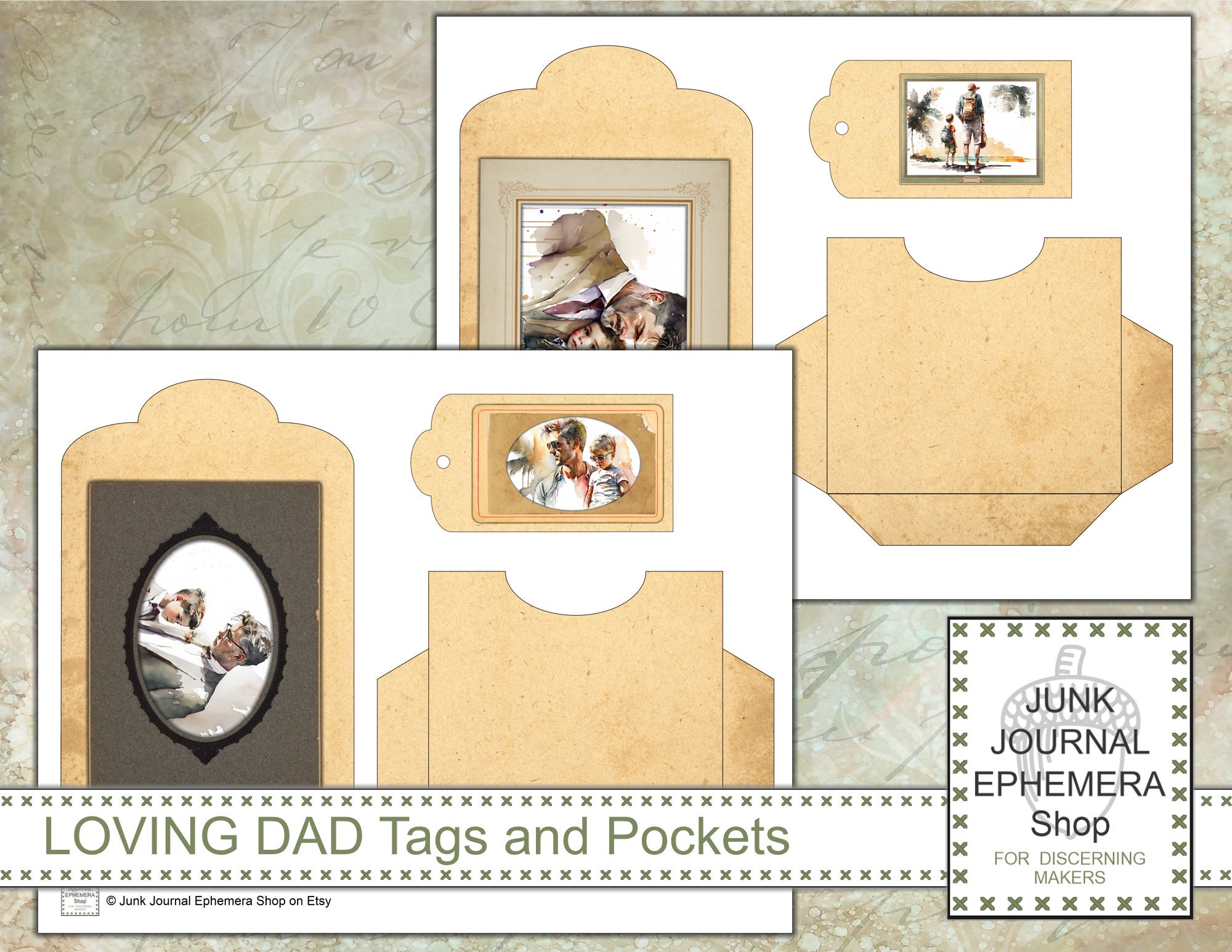 Loving Dad Tags, Father’s Day Gift - Etsy
