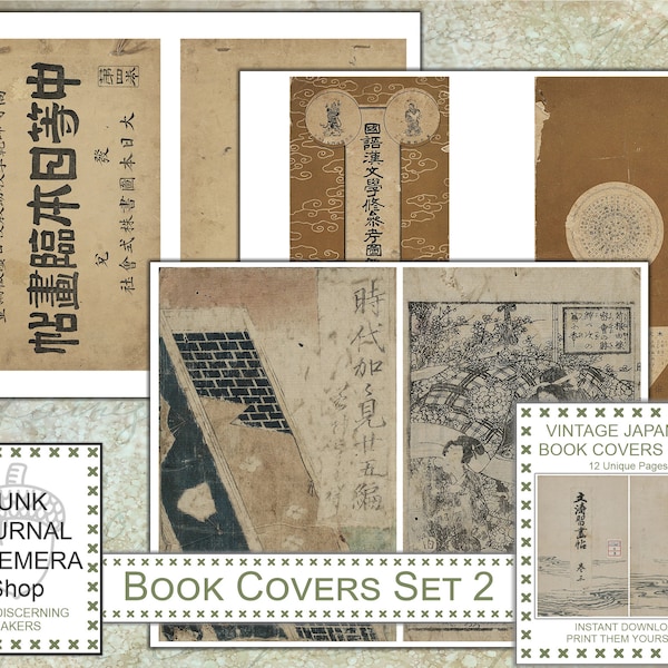 Japanese Book Covers - Etsy