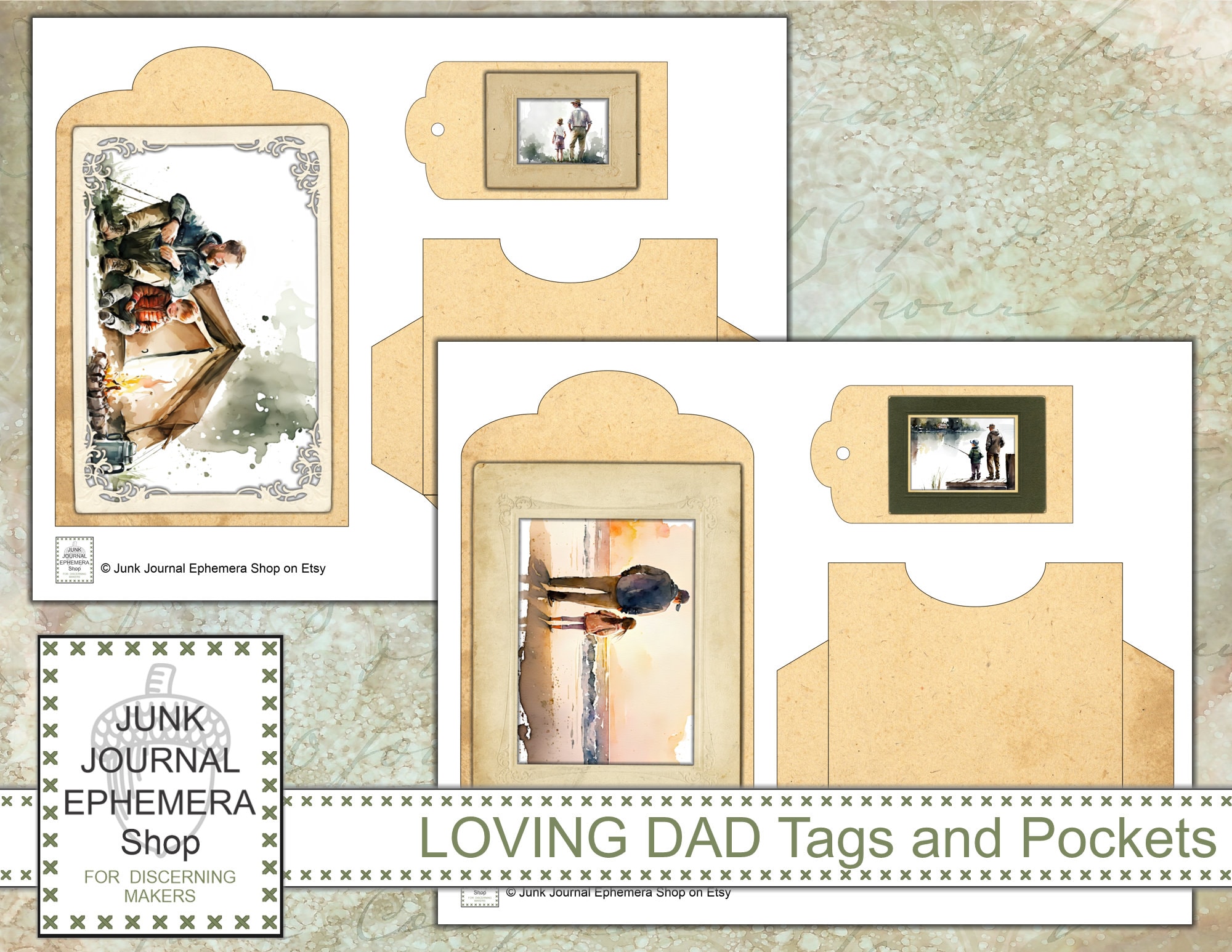 Loving Dad Tags, Father’s Day Gift - Etsy