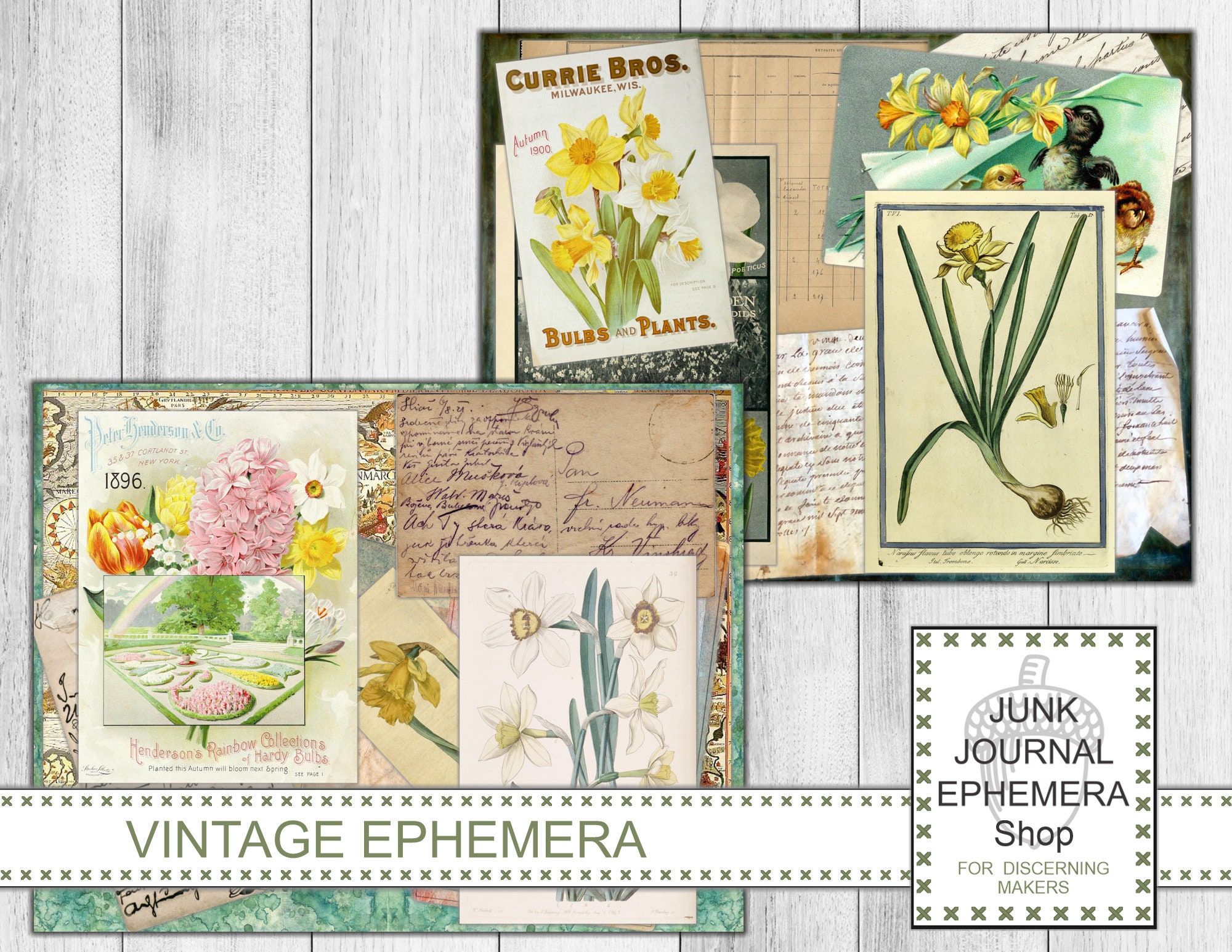 Daffodil Fairy Collage Pages, Daffodil, Shabby Yellow, Yellow Collage ...