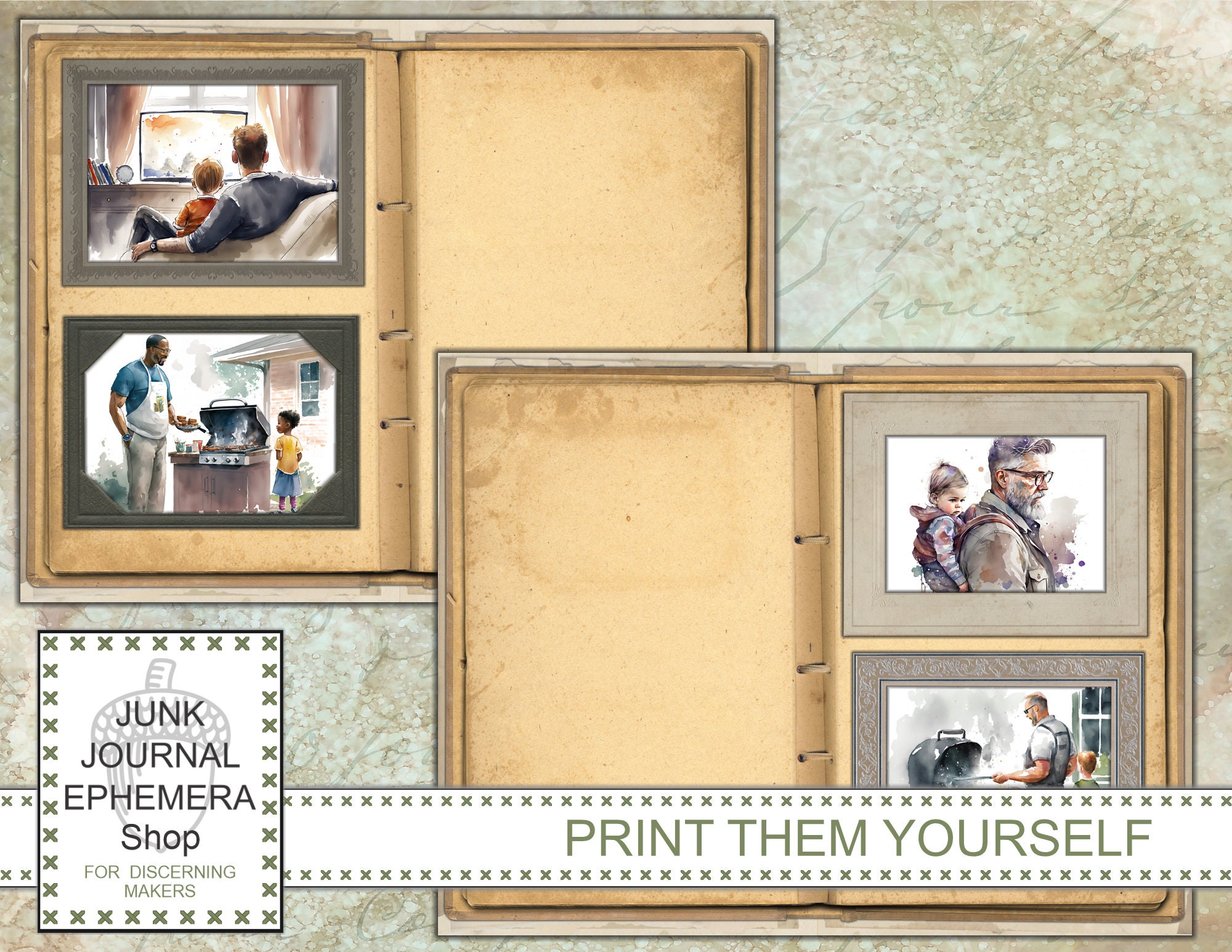 Loving Dad Junk Journal Kit Fathers Day Gift - Etsy