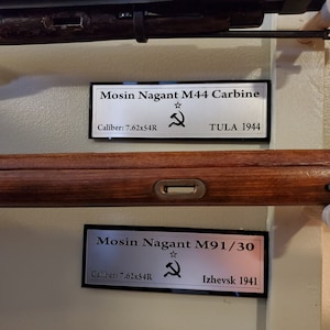 WWII Russian Mosin Nagant Custom Rifle Plaque Made to Match YOUR Rifle ...