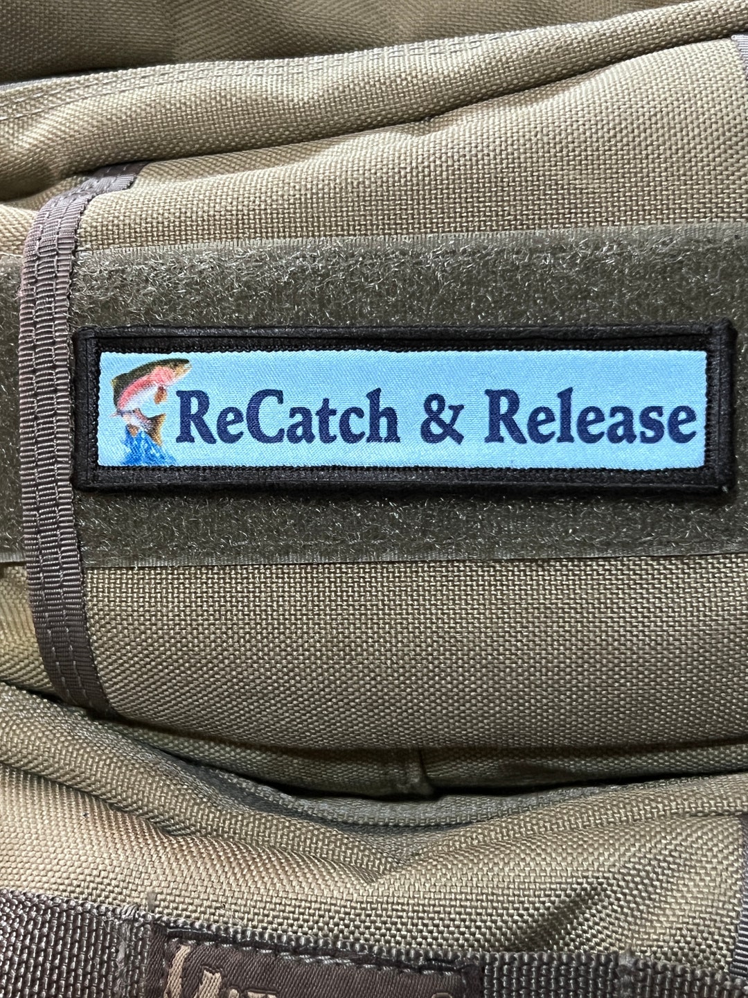 Recatch & Release Fly Fishing Morale Patch - Hook and Loop 1x4" - Etsy