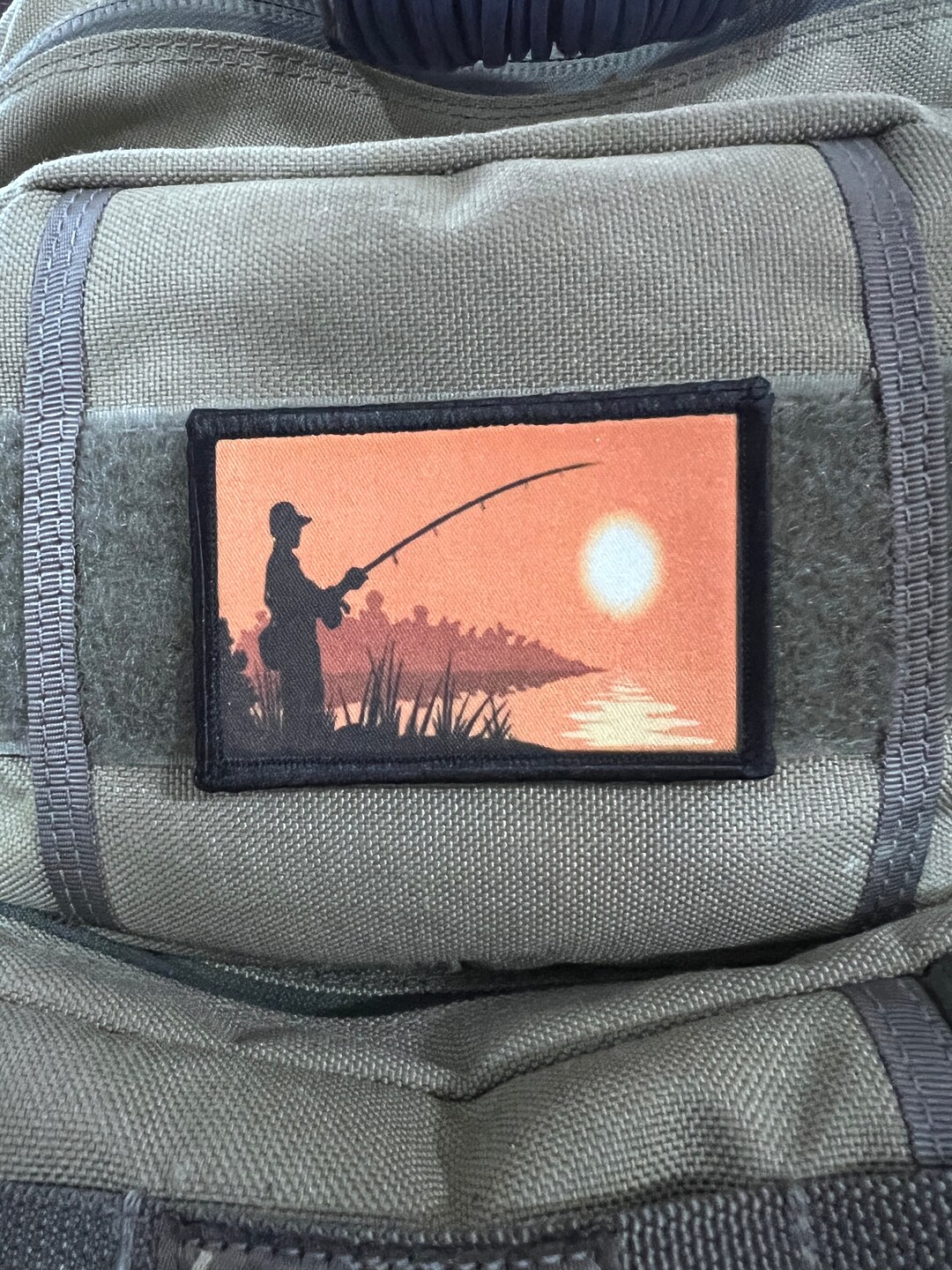 Sunrise Fly Fishing Morale Patch- Hook and Loop Custom Patch 2x3" Made ...