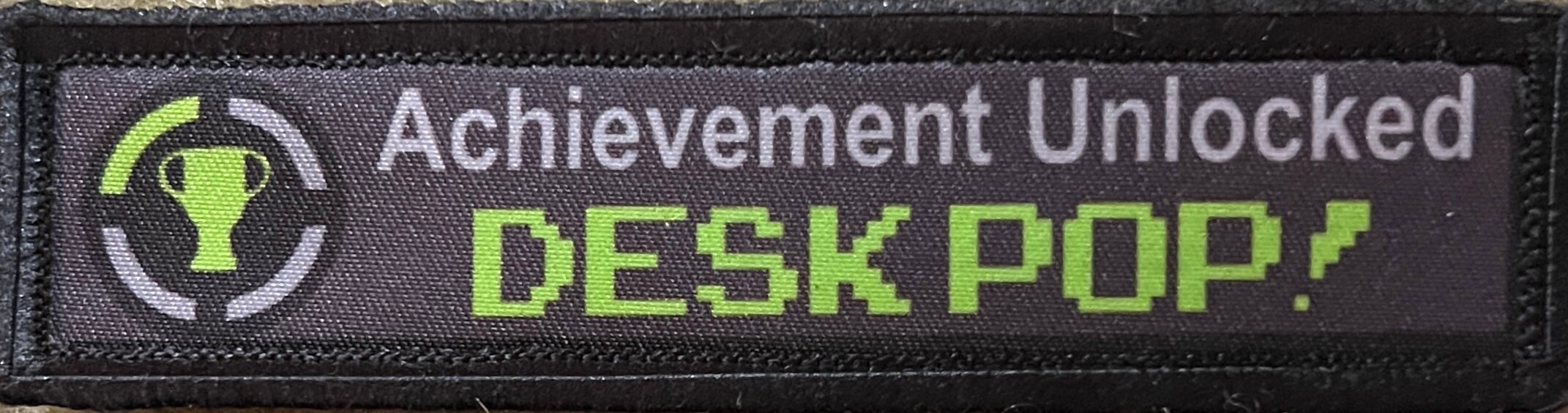 Achievement Unlocked Desk Pop Morale Patch - Custom Hook and Loop - Etsy