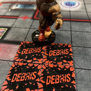 Fan Made Custom 3D Heroclix Debris Terrain Tiles Tokens (4 Pieces) - Etsy