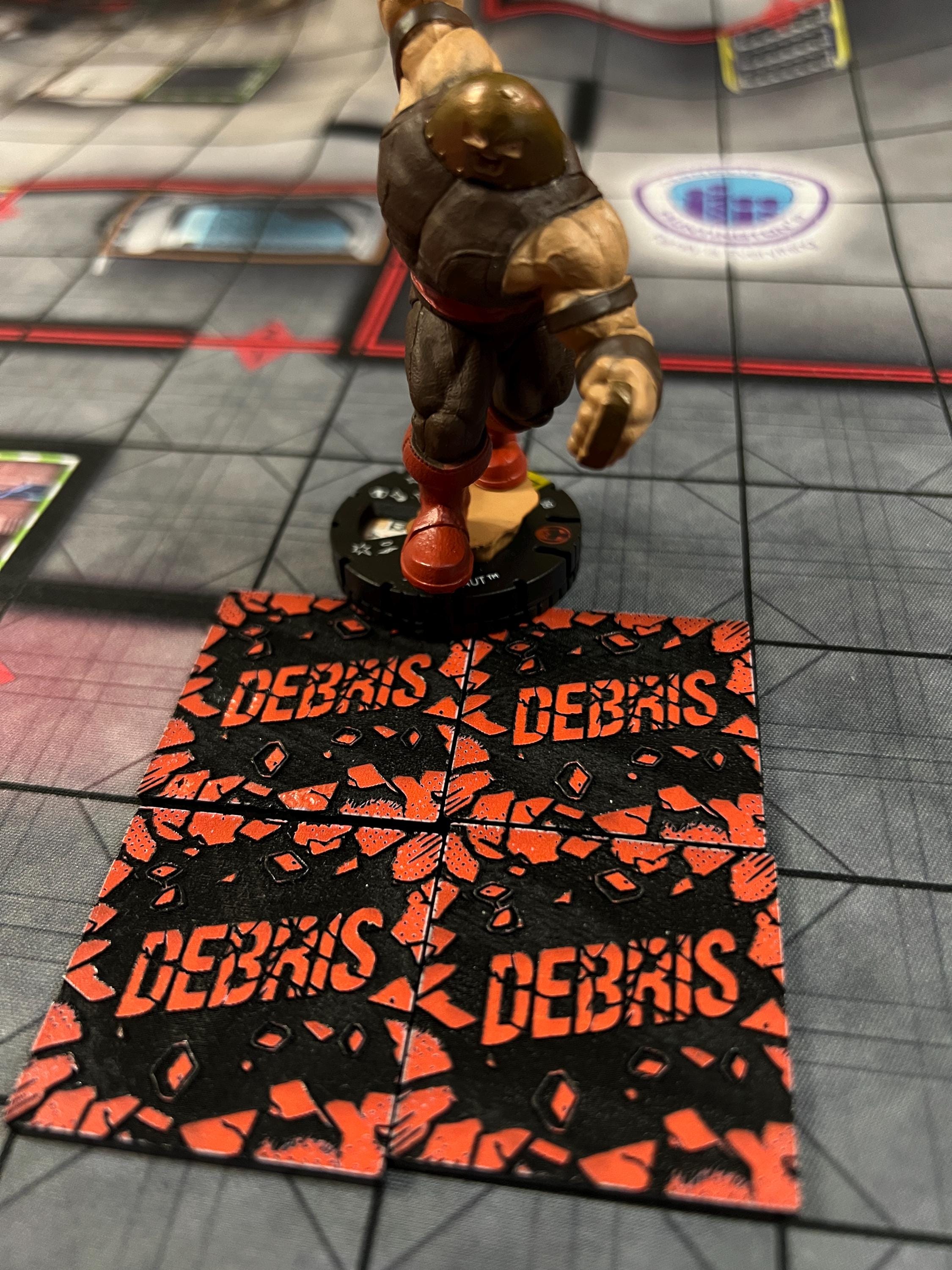Fan Made Custom 3D Heroclix Debris Terrain Tiles Tokens (4 Pieces) - Etsy