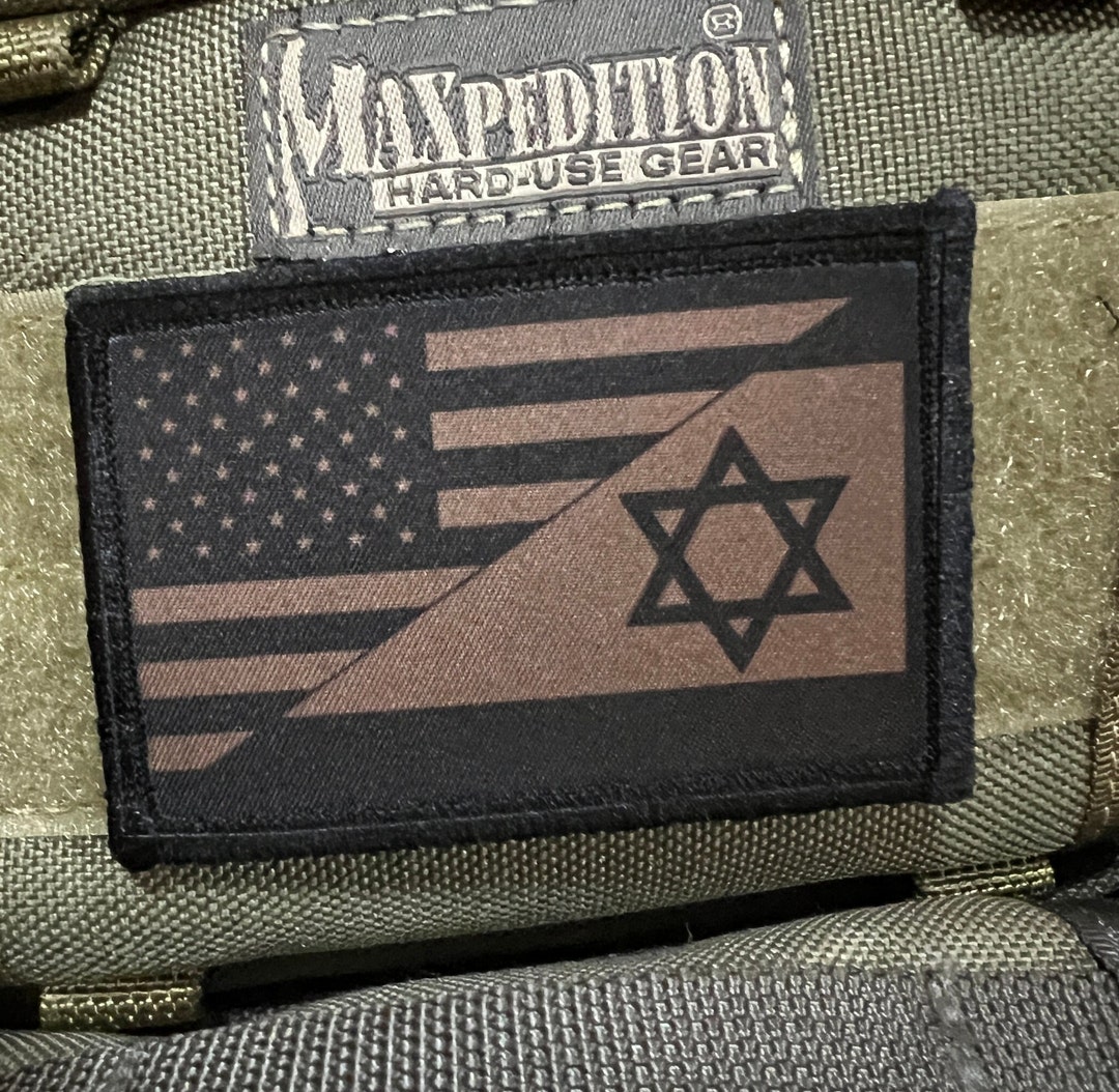 Subdued USA Israel Flag Morale Patch- Hook and Loop 2x3" - Etsy
