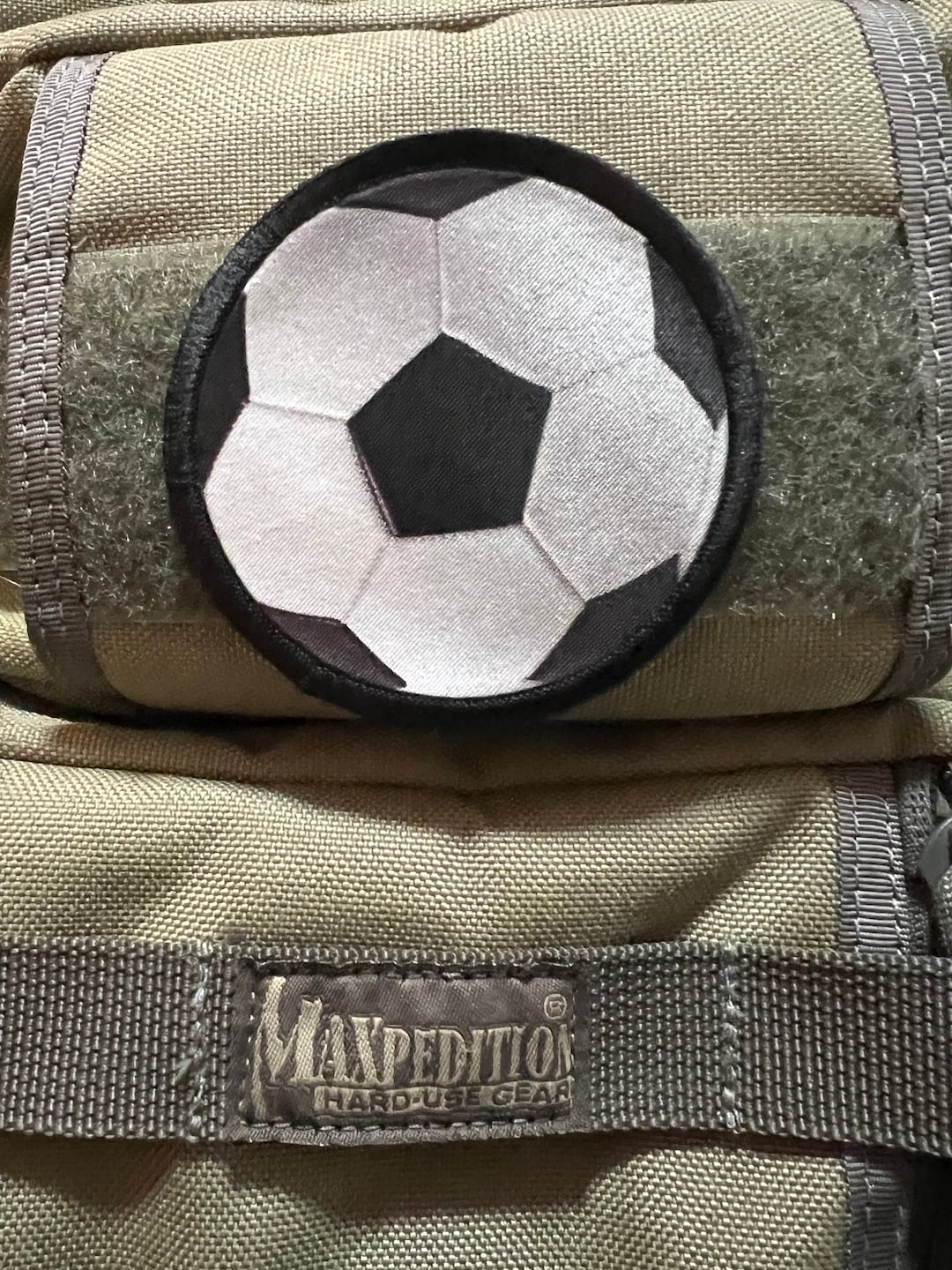 Soccer Ball Morale Patch - Hook and Loop Patch 3" Circle Made in the ...