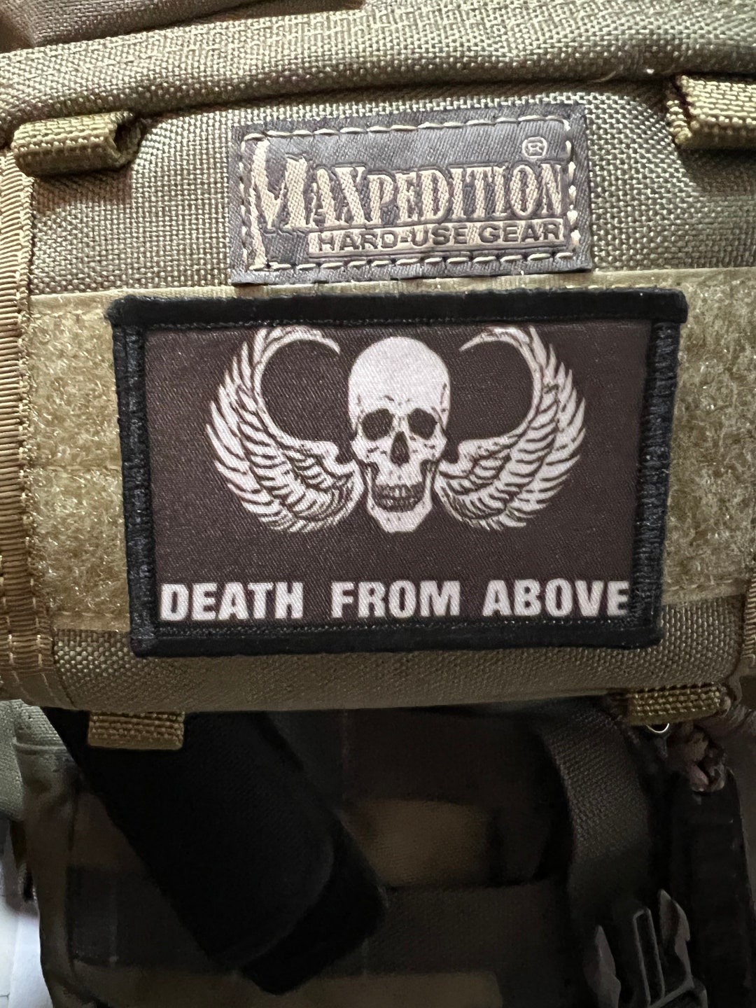 Death From Above Morale Patch- Hook and Loop Custom Patch 2x3" Made in ...