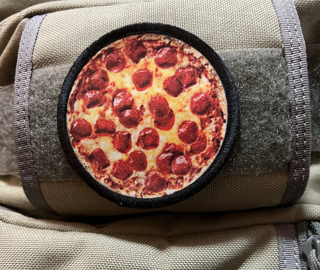 Pepperoni Pizza Morale Patch - Hook and Loop Patch 3" Circle Made in the USA! - Etsy