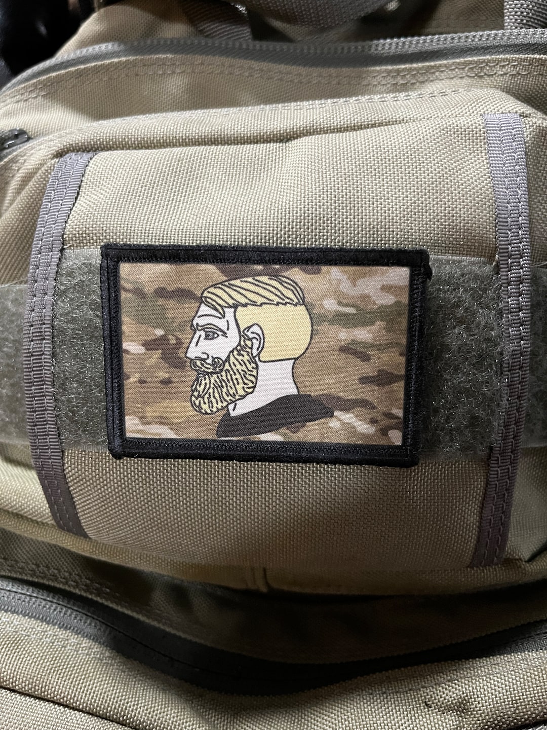 Subdued Multicam Chad Morale Patch- Hook and Loop Custom Patch 2x3 ...