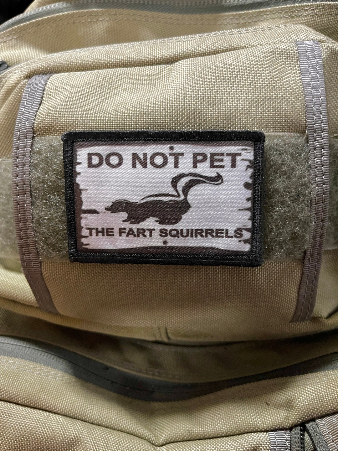 Do Not Pet the Fart Squirrels Morale Patch- Hook and Loop Custom Patch ...