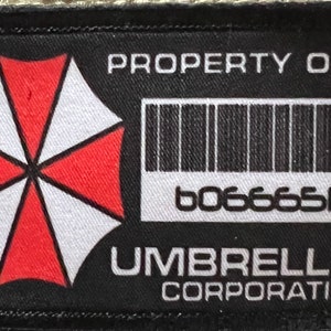 Property of Umbrella Corporation Morale Patch- Hook and Loop Patch 2x3 ...