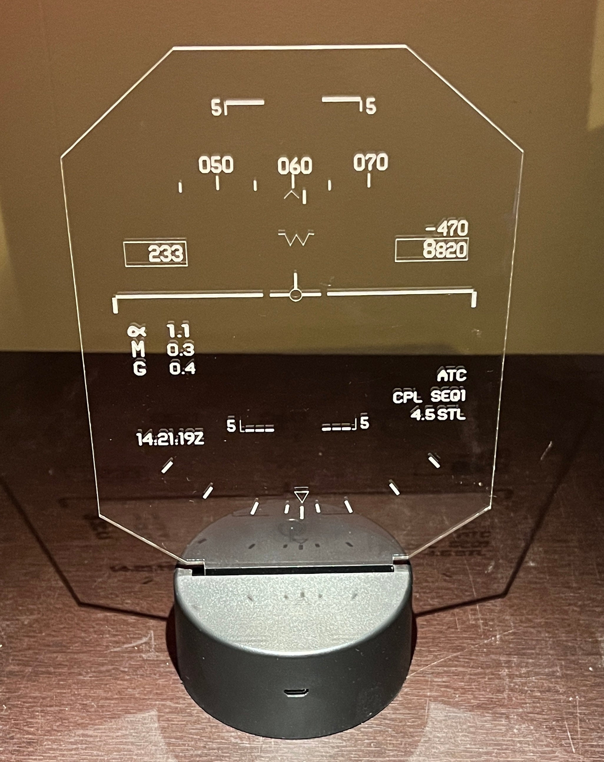 F/A-18 Hornet Heads up Display (hud) LED Sign /acrylic Light - Etsy