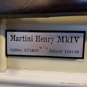 Martini Henry Custom Rifle Plaque Made to Match YOUR Rifle! - Etsy