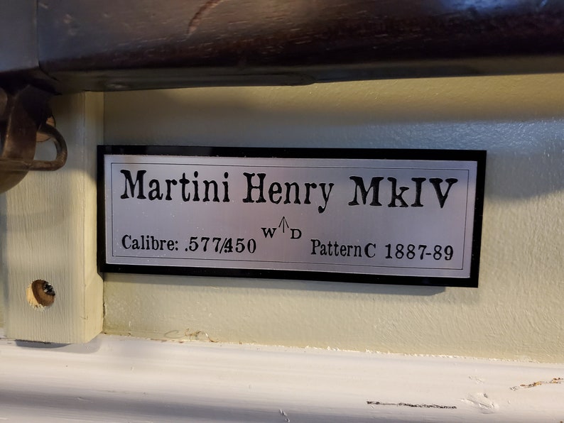 Martini Henry Custom Rifle Plaque Made to Match YOUR Rifle! - Etsy