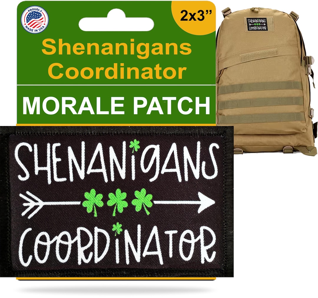Shenanigans Coordinator Morale Patch: Funny Tactical Hook and Loop ...