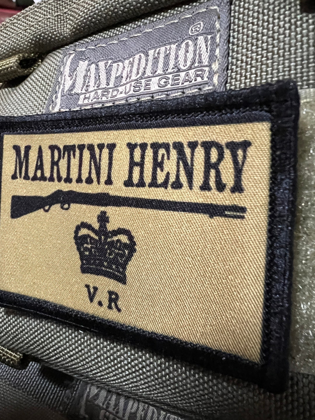 Martini Henry Rifle Morale Patch- Hook and Loop Custom Patch 2x3" Made ...