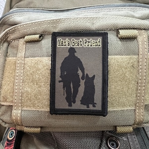 Man's Best Friend Morale Patch: Soldier Service Dog Bond, USA Made - Etsy