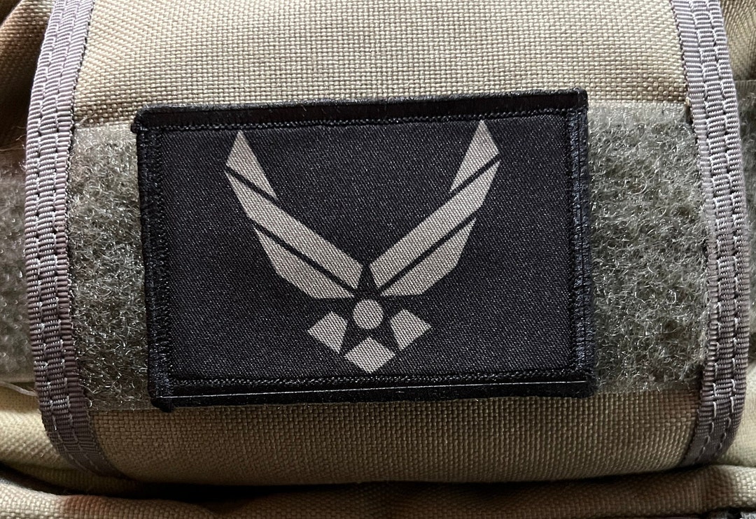 Subdued Air Force Logo Morale Patch- Hook and Loop 2x3" - Etsy