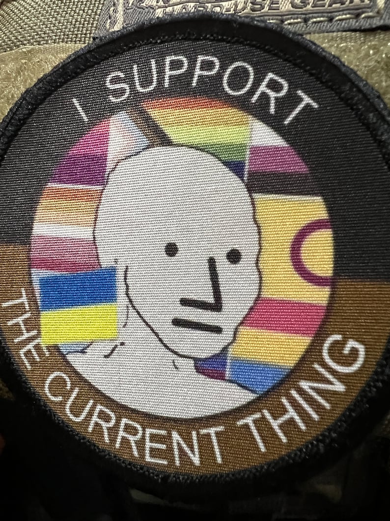 3 I Support the Current Thing Morale Patch Made in the - Etsy